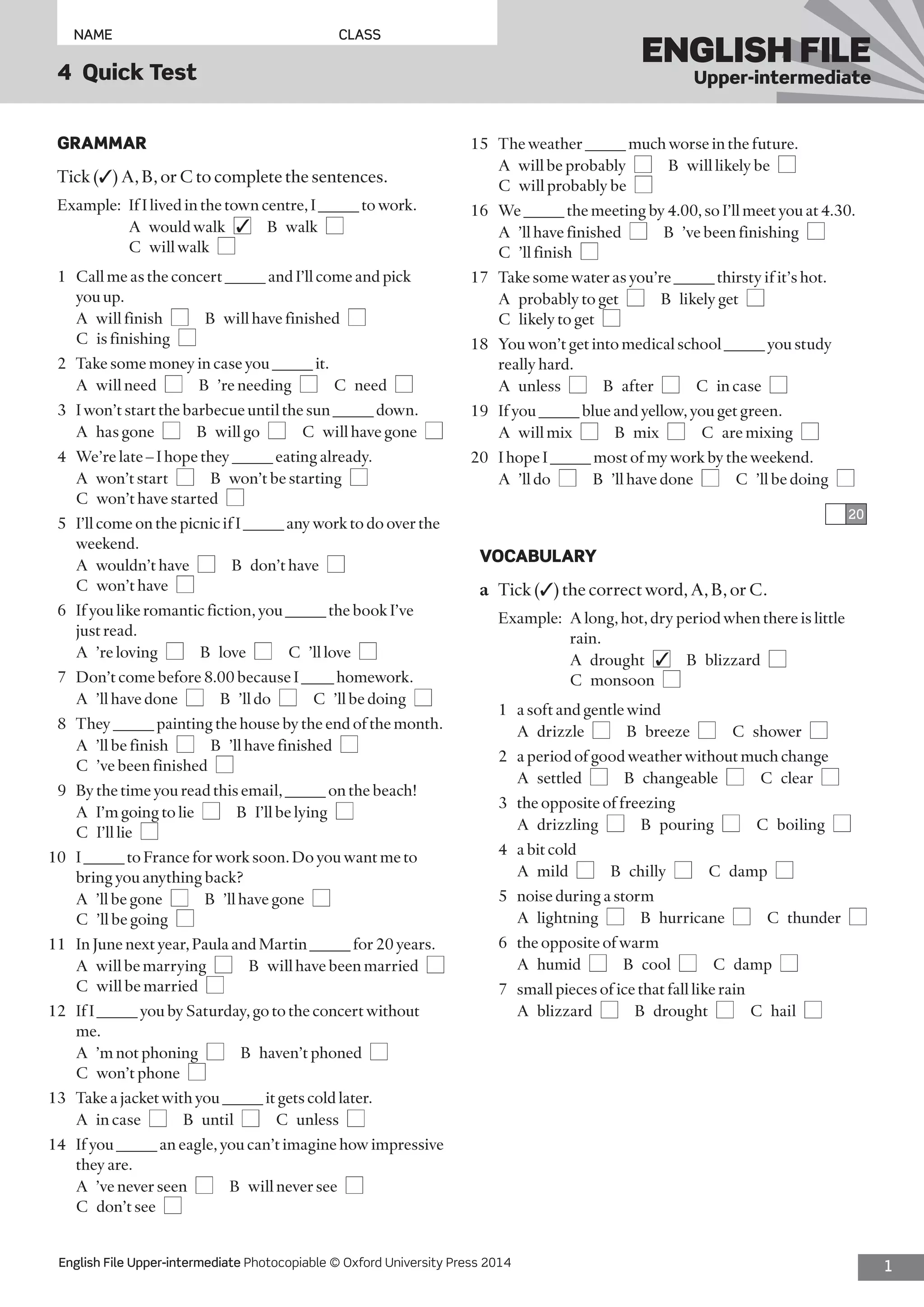 Ef3e uppint quicktest_04 | PDF