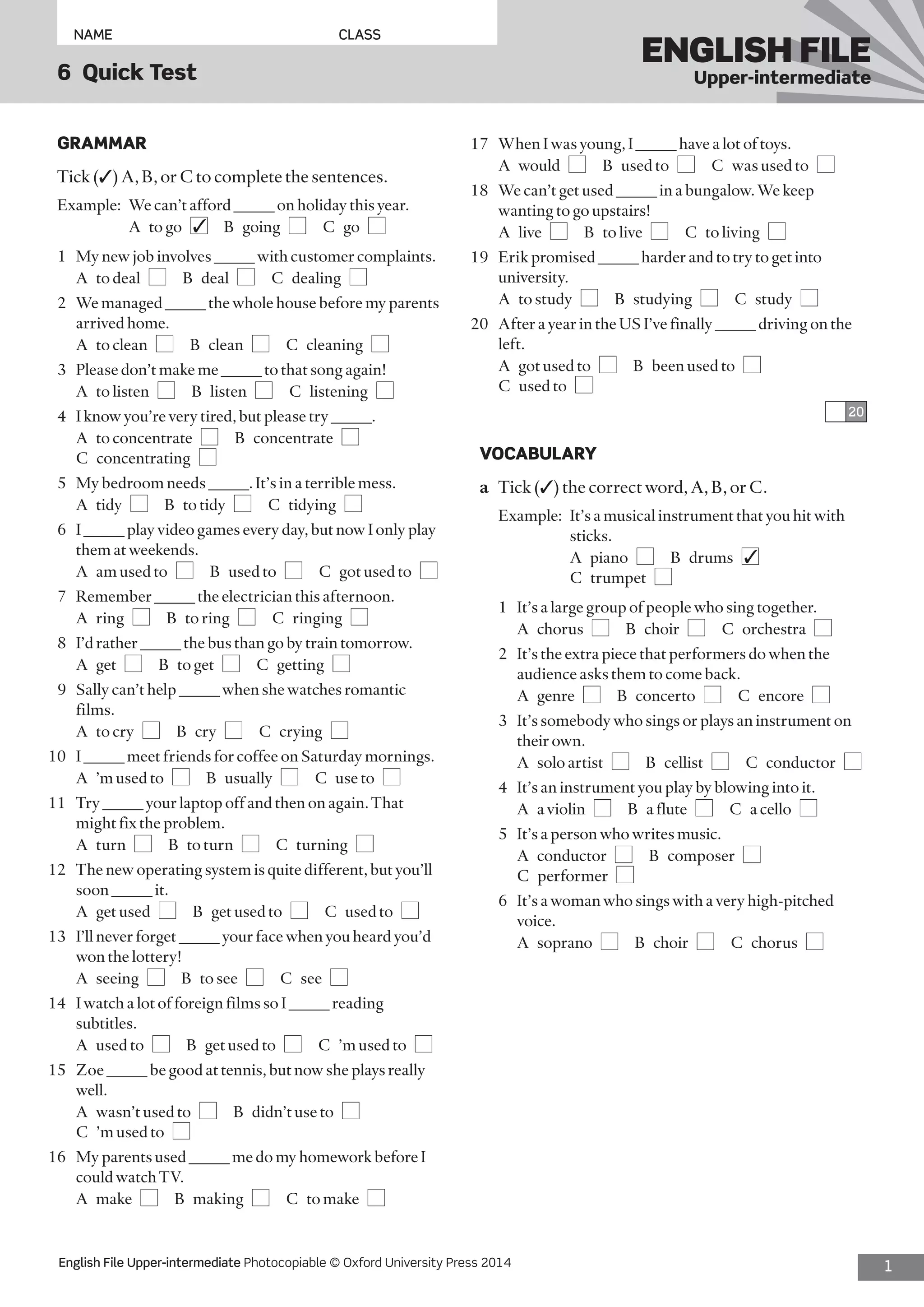 Ef3e uppint quicktest_06 | PDF