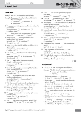 Ef3e uppint quicktest_07 | PDF