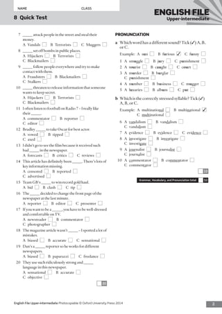 Ef3e uppint quicktest_08 | PDF | Crime & Harmful Acts to Individuals ...