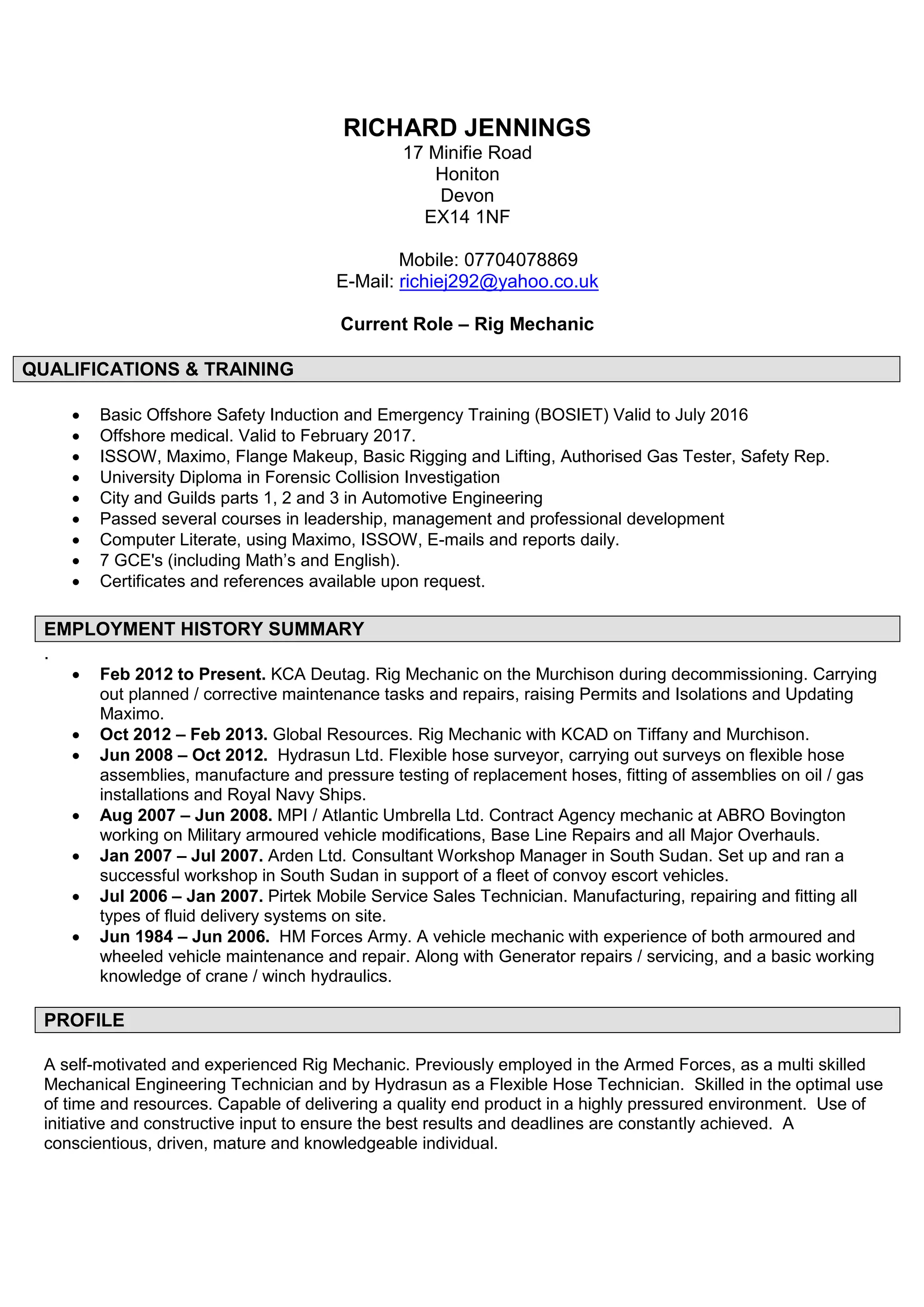 R Jennings 2015 cv | DOCX