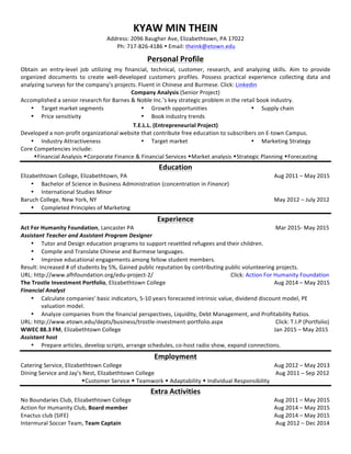 KYAW-MIN-THEIN-Resume | PDF