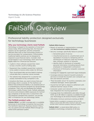 Technology & Life Science Practice, FailSafe Overview | PDF