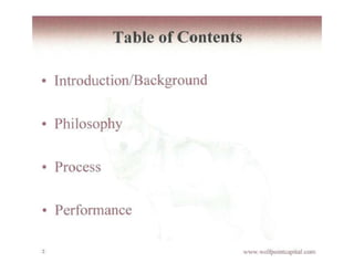 Wolf Point Capital Management | PDF