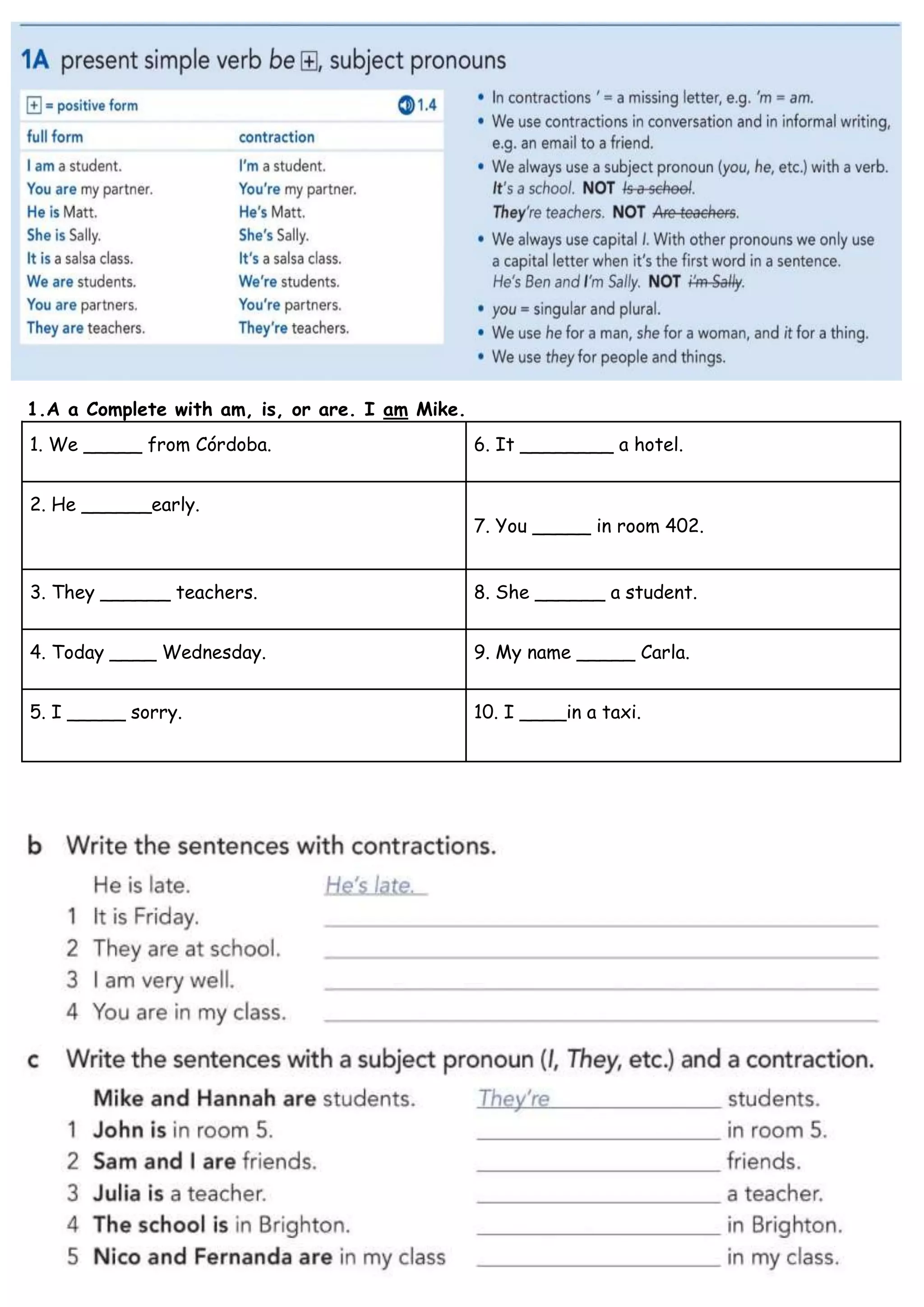 EF4E Unit 1A - Subject pronouns.docx