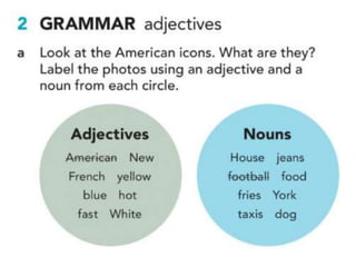 EF4E Unit 2B - Adjectives.pptx | North America Travel | Travel Locations