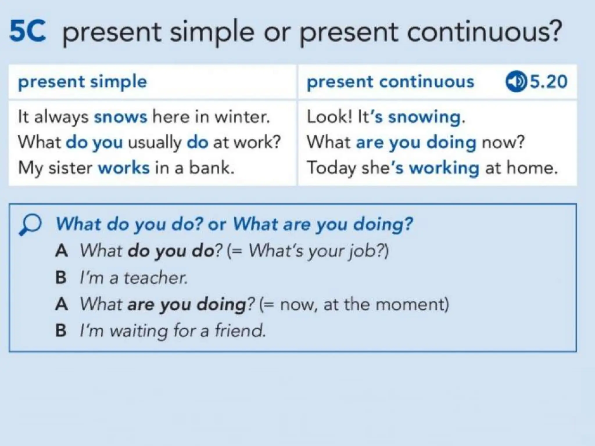 EF4E Unit 5C - Present simple or Present continuous .pptx