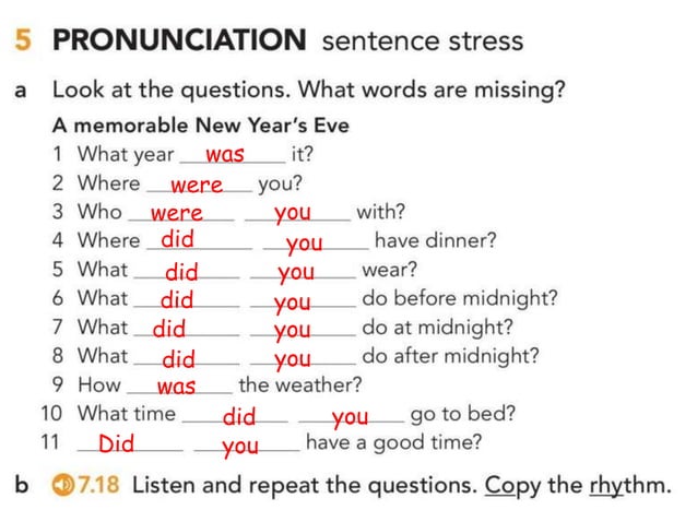 EF4E Unit 7C - New Year and Past irregular.pptx | Women\'s Clothing ...