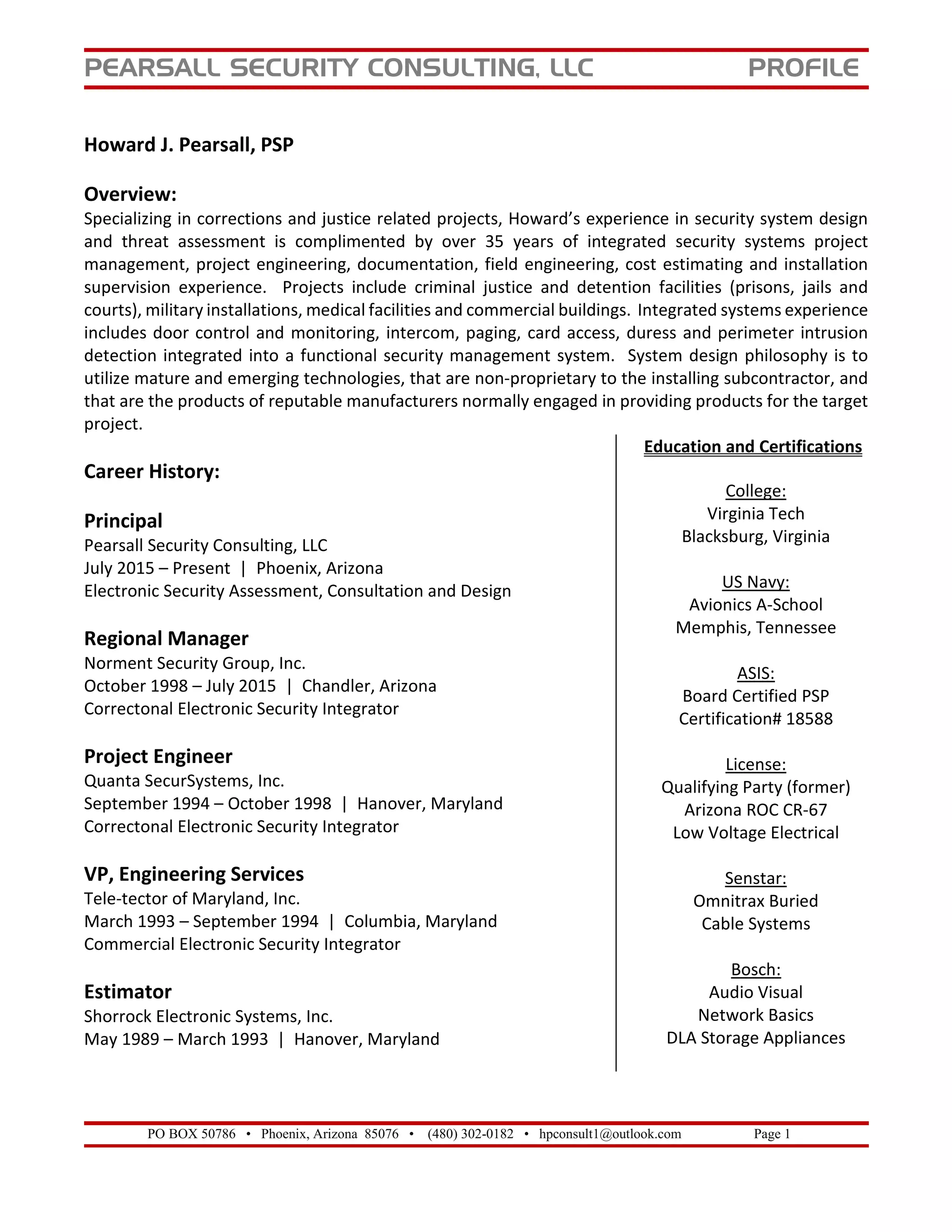 PSC Resume | PDF | Business | Business and Finance