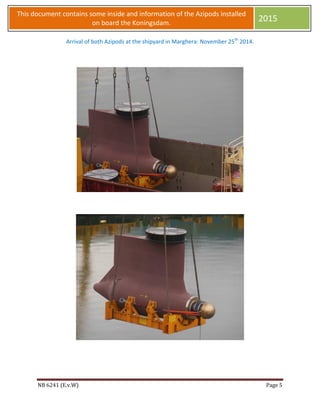 A general overview of the Azipods of the Koningsdam | PDF