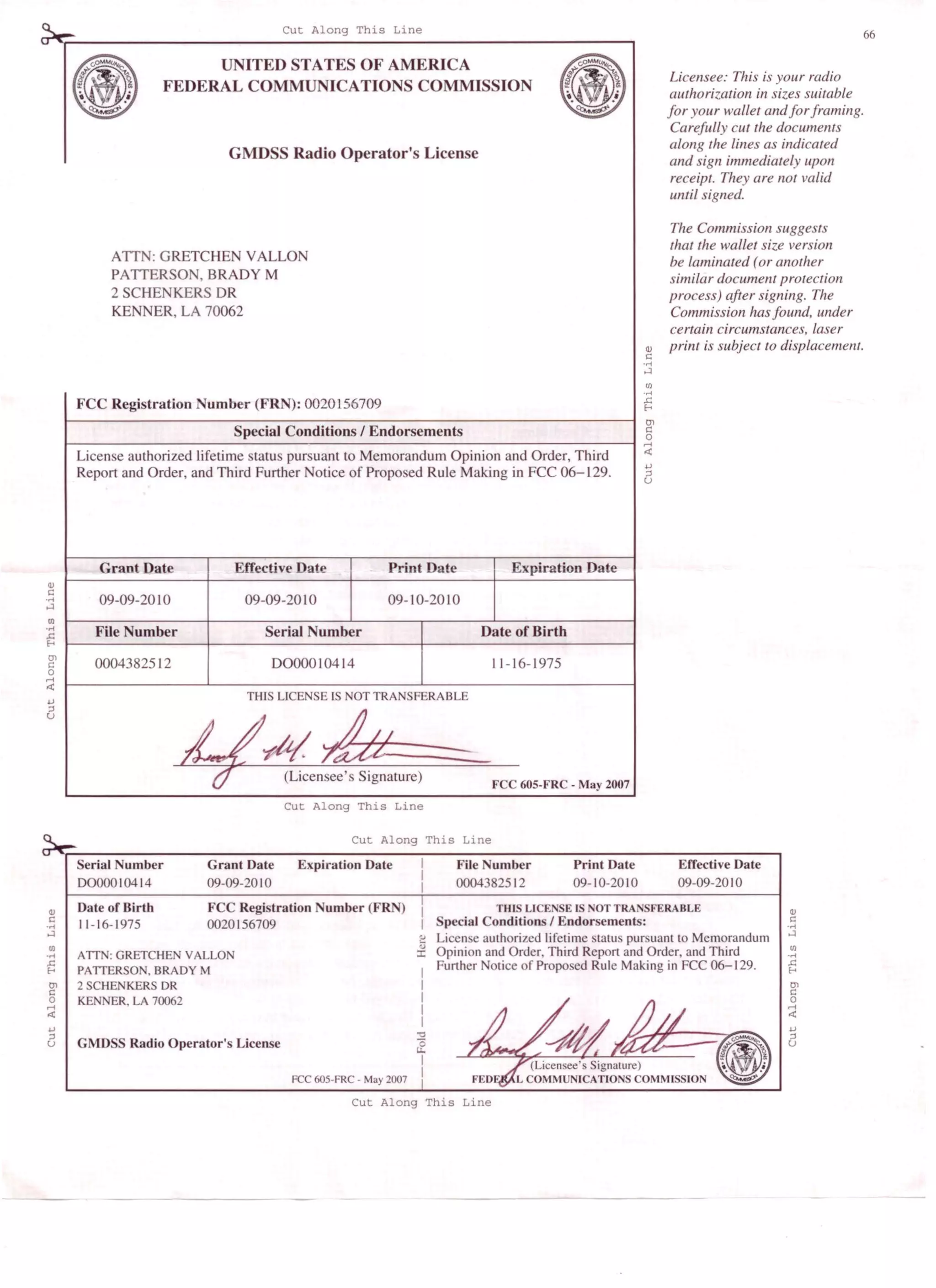 Us Fcc Gmdss License Pdf