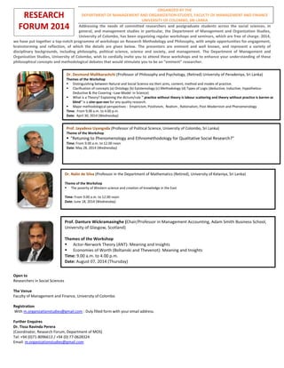 2nd Final Flyer Research Forum | PDF