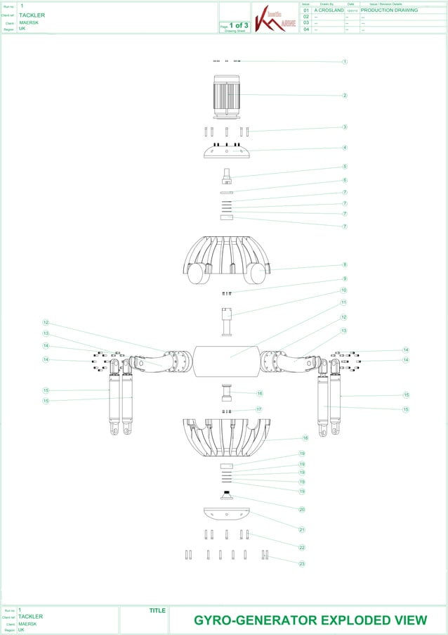 GYRO DRAWING EXPLODED DRW2.PDF | Drawing and Sketching | Arts and Crafts