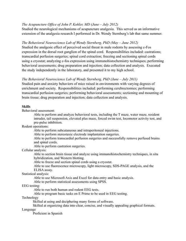 Arielle Herman Curriculum Vitae | PDF