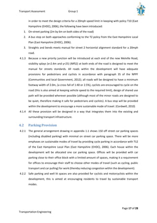 Transport Assessment | PDF