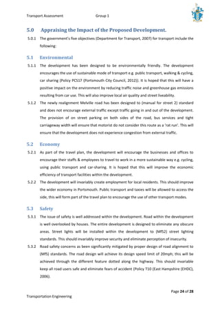 Transport Assessment | PDF