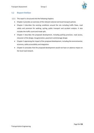 Transport Assessment | PDF
