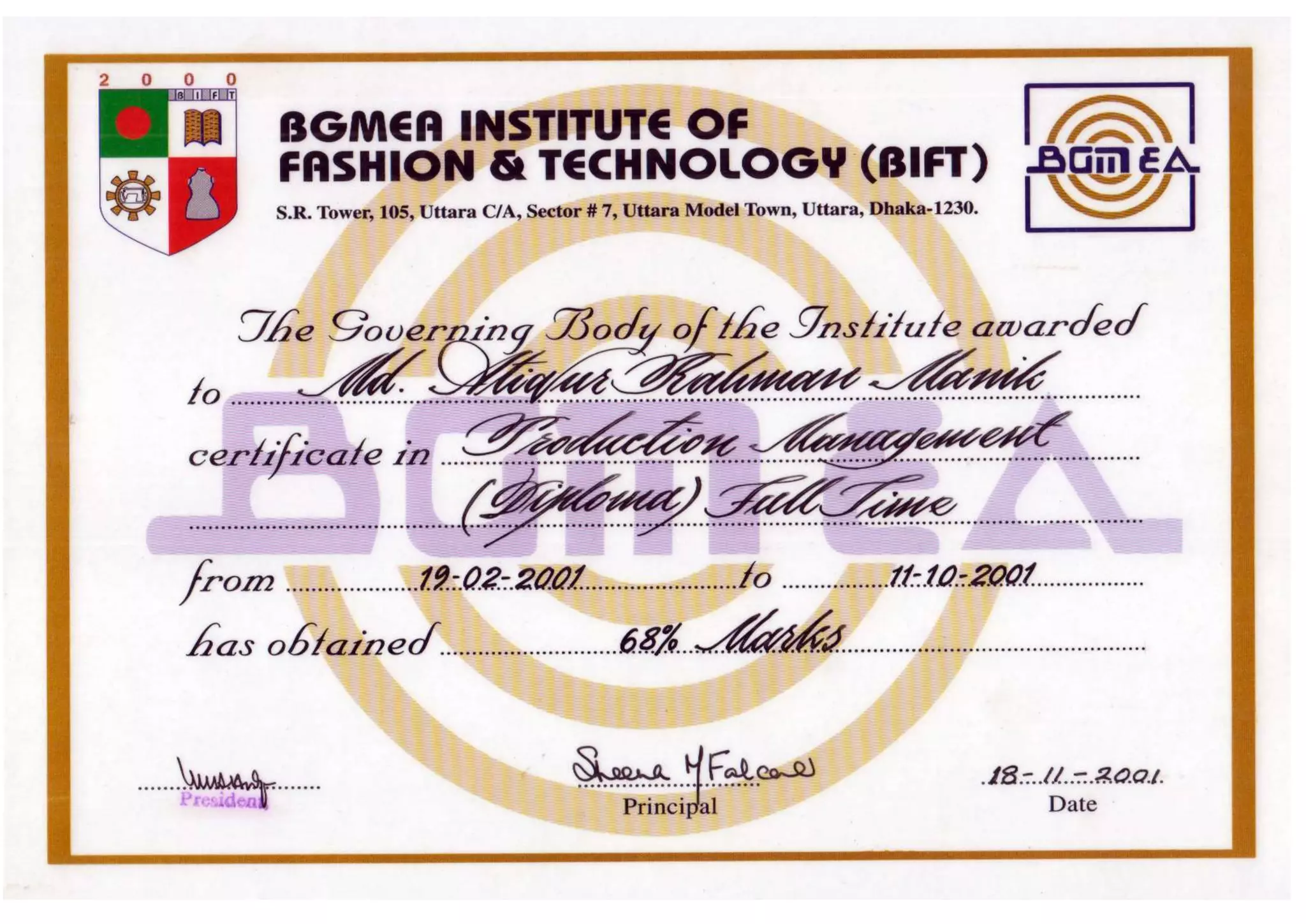 BIFT certificate | PPT