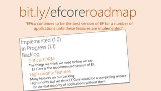 EF6 or EF Core? How Do I Choose? | PPTX
