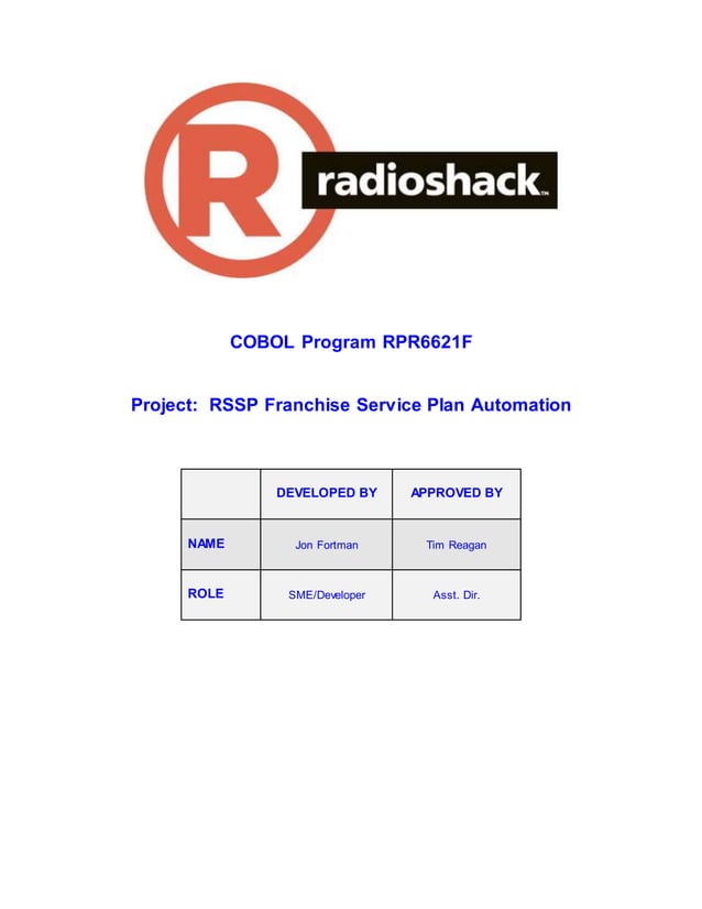COBOL BATCH EXAMPLE-RPR6621F | DOCX