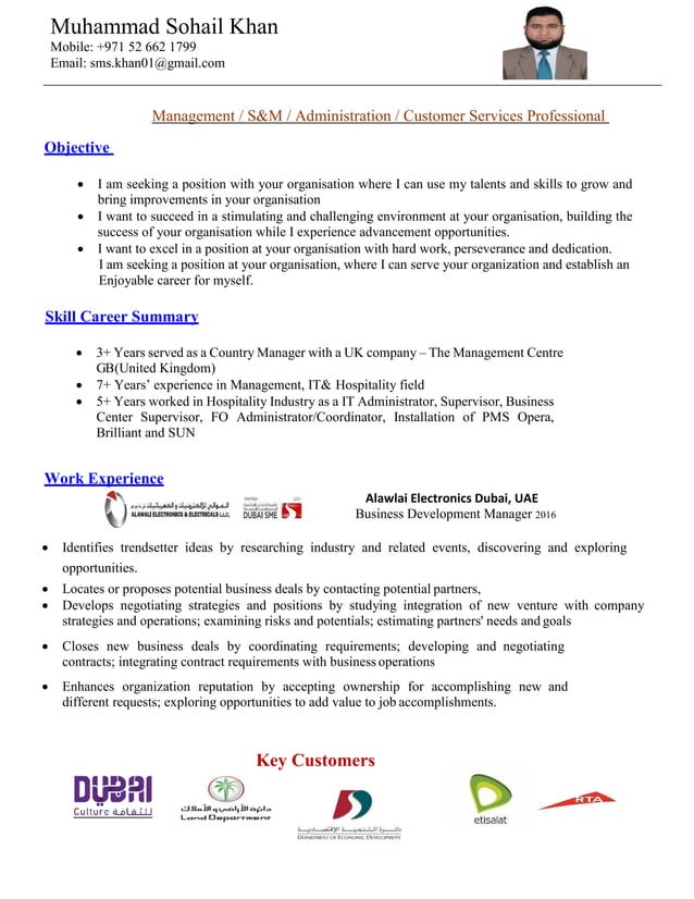 Muhammad Sohail Khan. CV | PDF