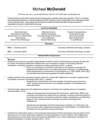Michael McDonald Resume | PDF