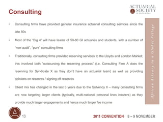 Michael Stefan - Actuarial Society 2011 Convention Template | PDF