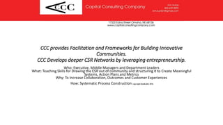 Capital Consulting Company Offers Corporate Social Responsibility ...