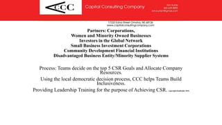 Capital Consulting Company Offers Corporate Social Responsibility ...