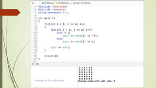 CS106 Lab 8 - Nested loops | PPT
