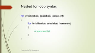 CS106 Lab 8 - Nested loops | PPT | Free Download