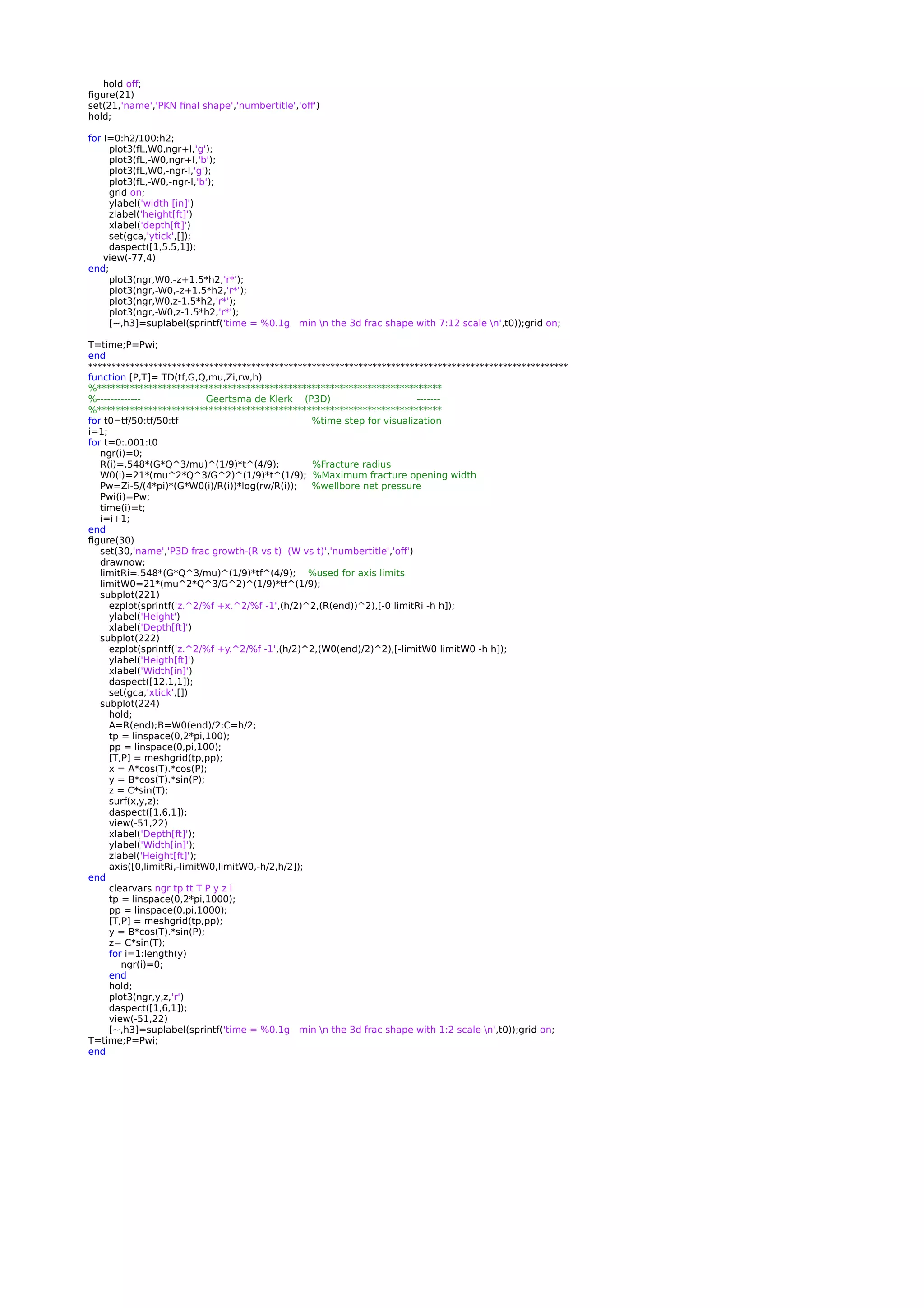 A Comparison Study of KGD, PKN and a Modified P3D Model II. | PDF
