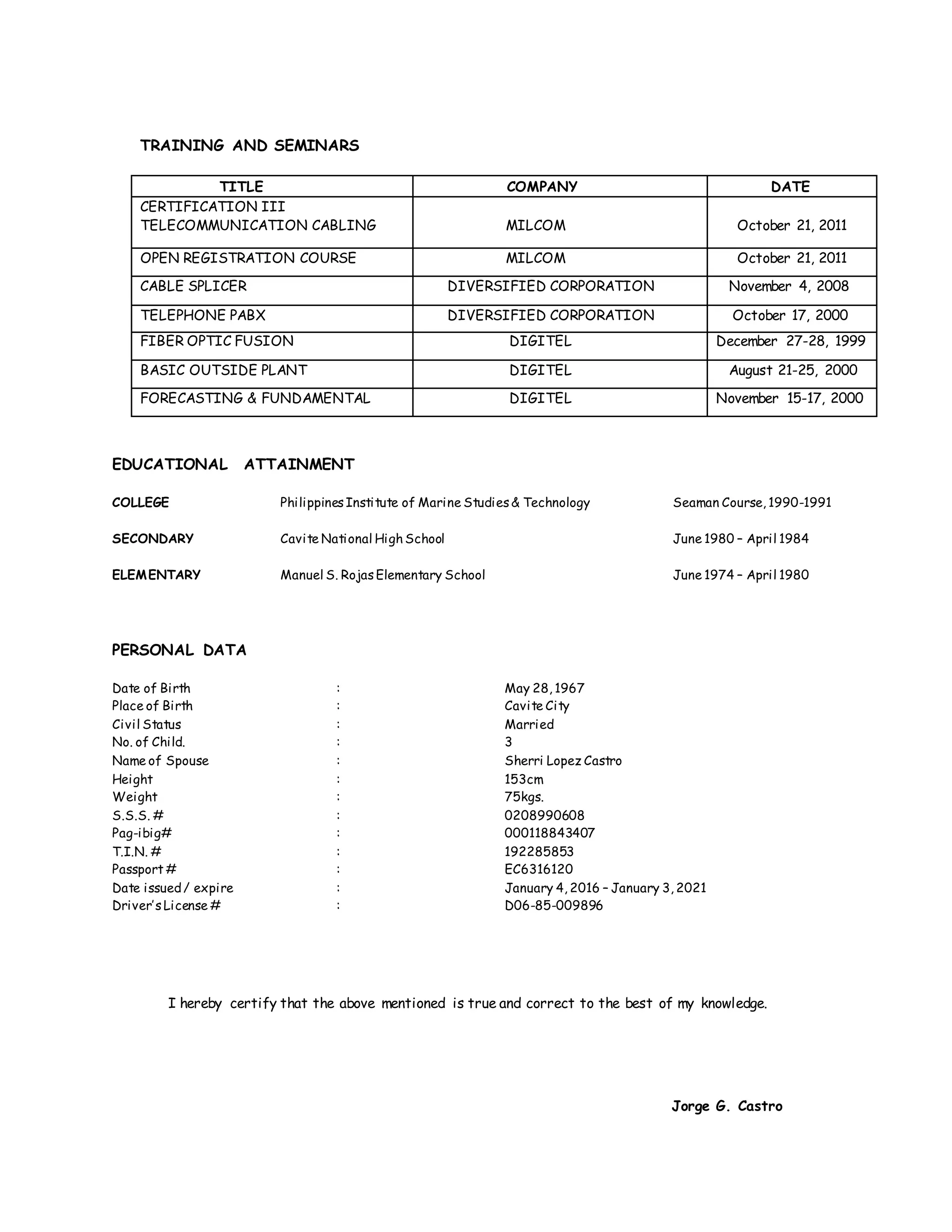 Jorge Resume | DOCX