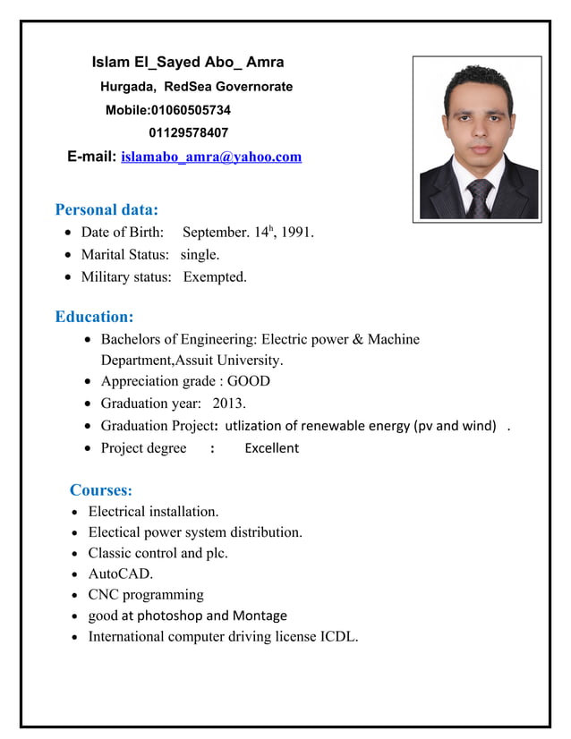 cv.islam abo amra | DOC