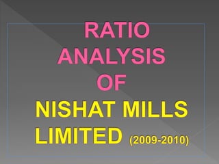FM RATIO ANALYSIS PPT | PPTX