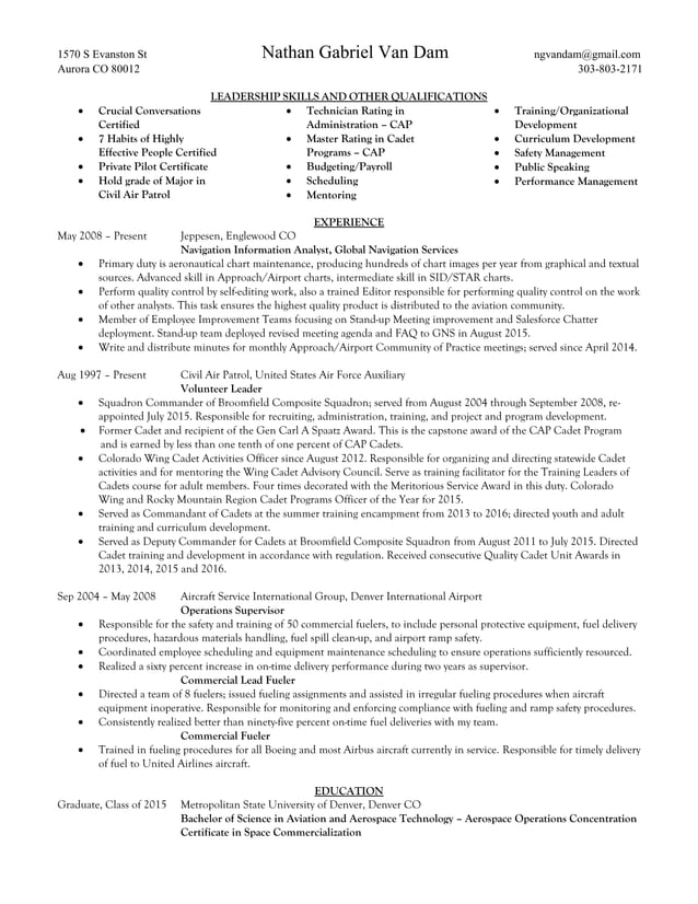 Nathan Van Dam-Resume | PDF