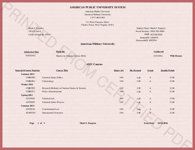 OfficialTranscript with conferral