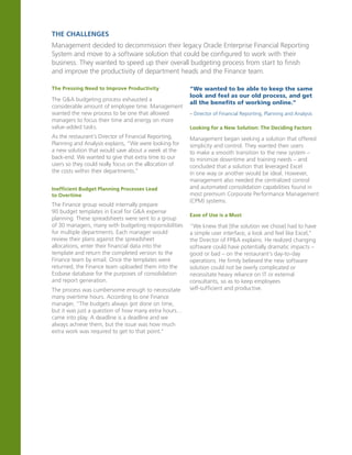 Vena Solutions – Fast Food Restaurant Chain - Case Study | PDF ...