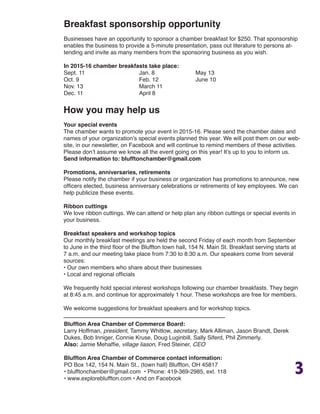 Bluffton Chamber of Commerce | PDF