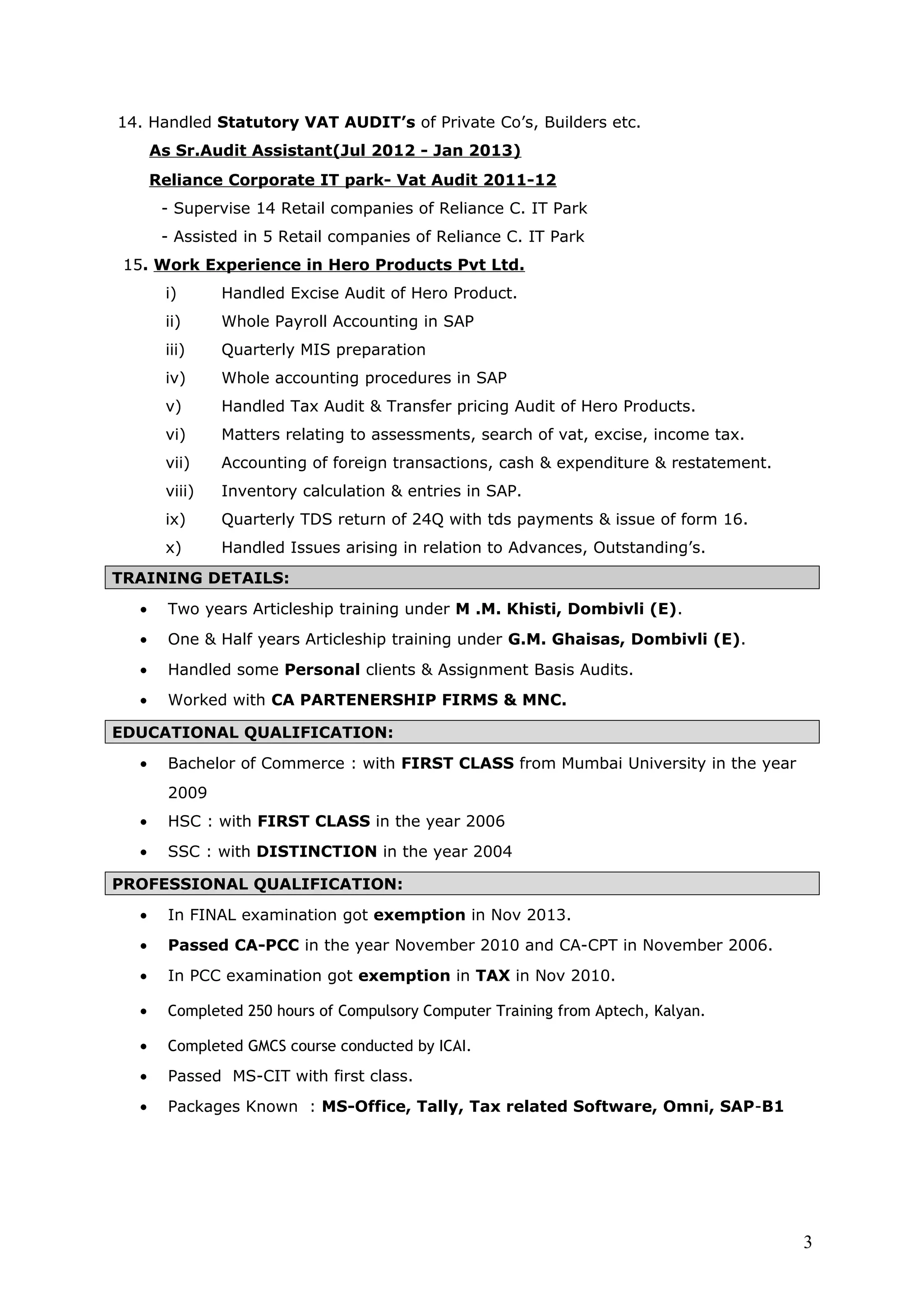updated CV Shruti (1) | DOC