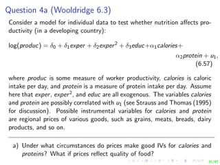 Control Function Approach to Addressing Endogeneity in Econometrics | PDF