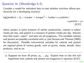 Control Function Approach to Addressing Endogeneity in Econometrics | PDF