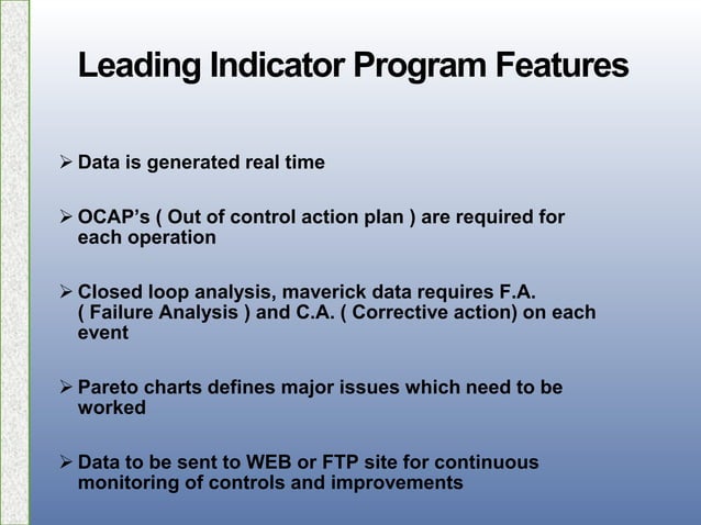 Leading Indicator Program OverView Rev A | PPT