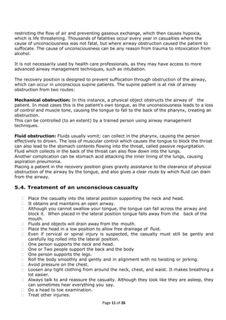 Elementary First Aid(EFA) | PDF