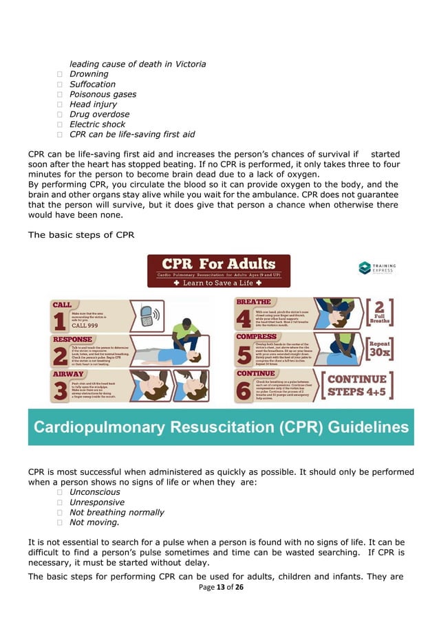 Elementary First Aid(EFA) | PDF | First Aid | Injuries