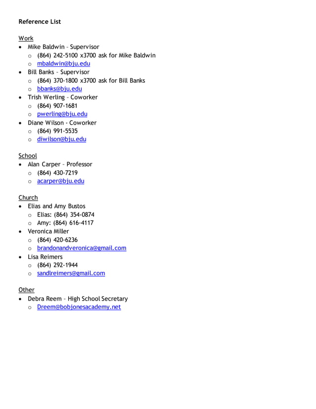 Reference List | PDF