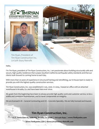 0 - Company Package - Soft Story Retrofit | PDF