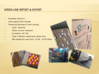 export fresh orange | PPTX | Commodities | Economy