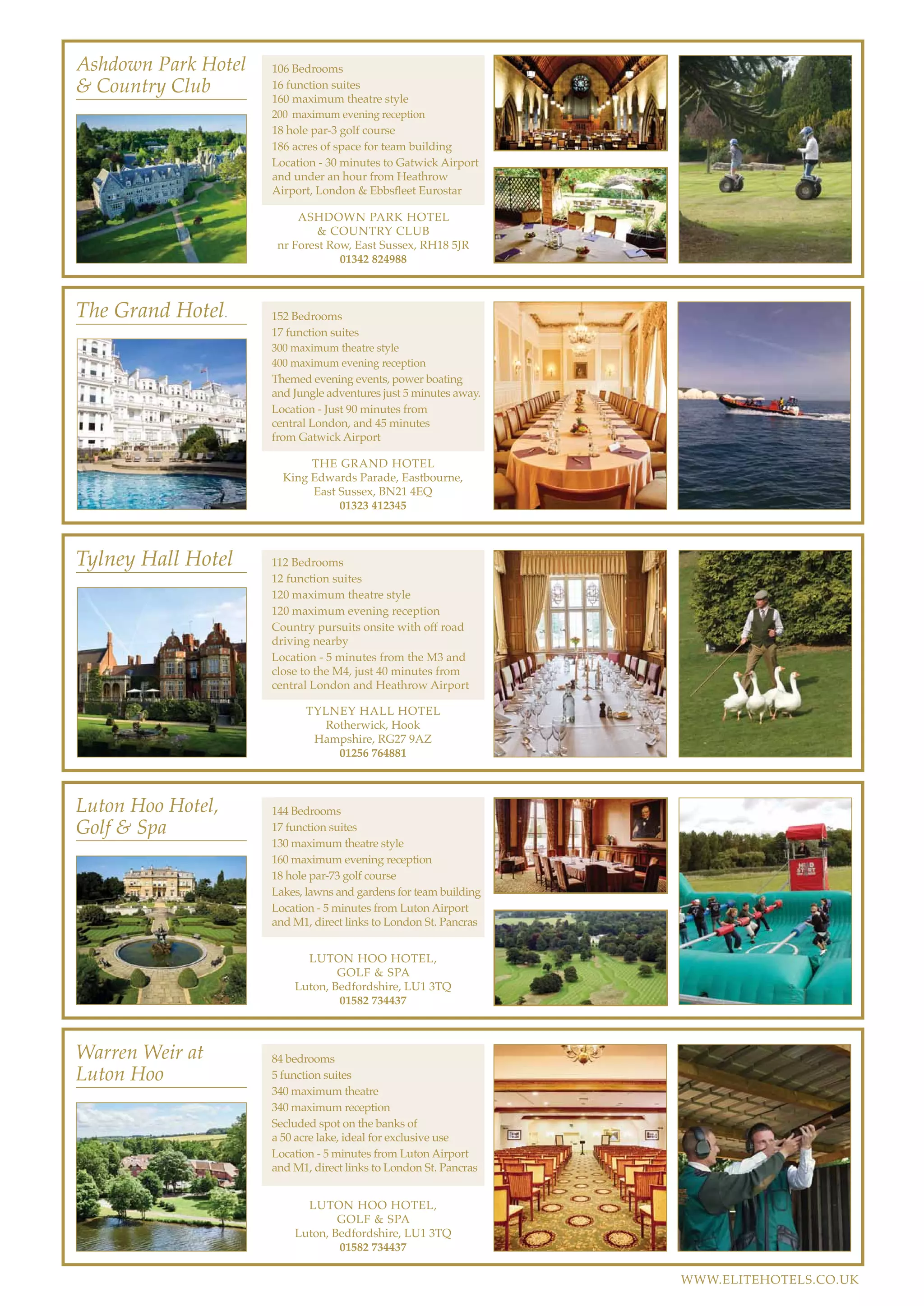 ELITE MICE Hotel Welcome sheet | PDF