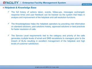 eFACiLiTY Helpdesk and Knowledge Base System | PPT